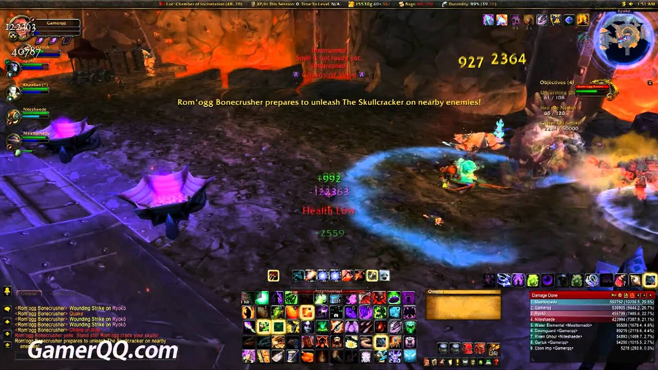 WoW Heroic Blackrock Caverns Rom ogg Achievement Warlock POV - YouTube