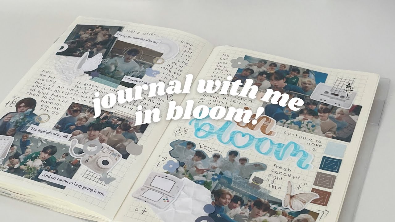 in bloom | journal w/ me #15 🫧 - YouTube