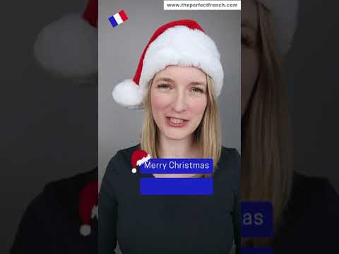 How To Say Merry Christmas in French? JOYEUX NOËL 🇫🇷 #shorts