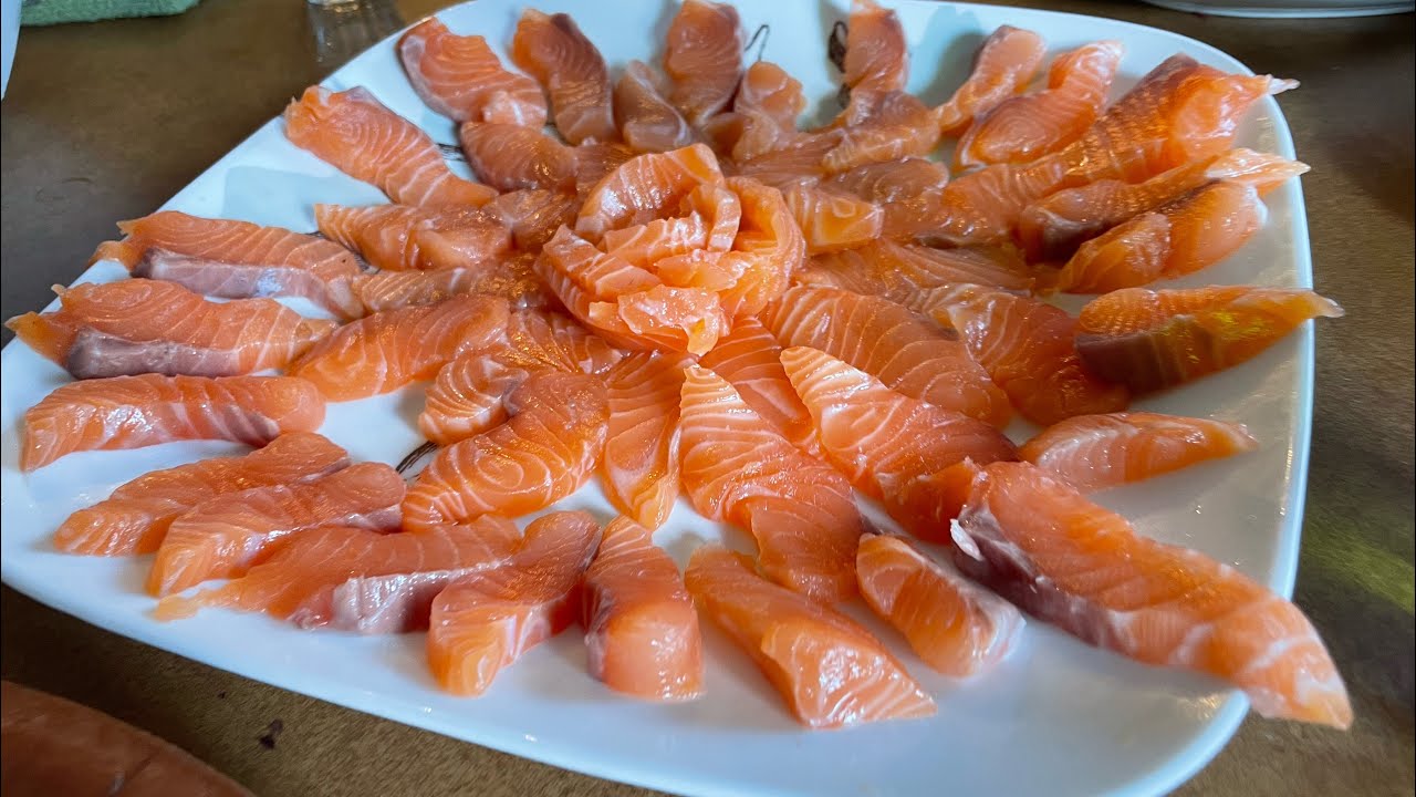 Fresh Homemade Sashimi and Oysters - YouTube