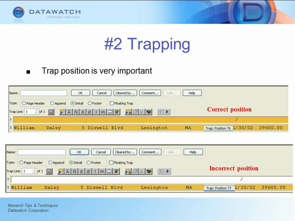 Monarch Tips and Techniques 2, Tip #2 : Trapping - YouTube