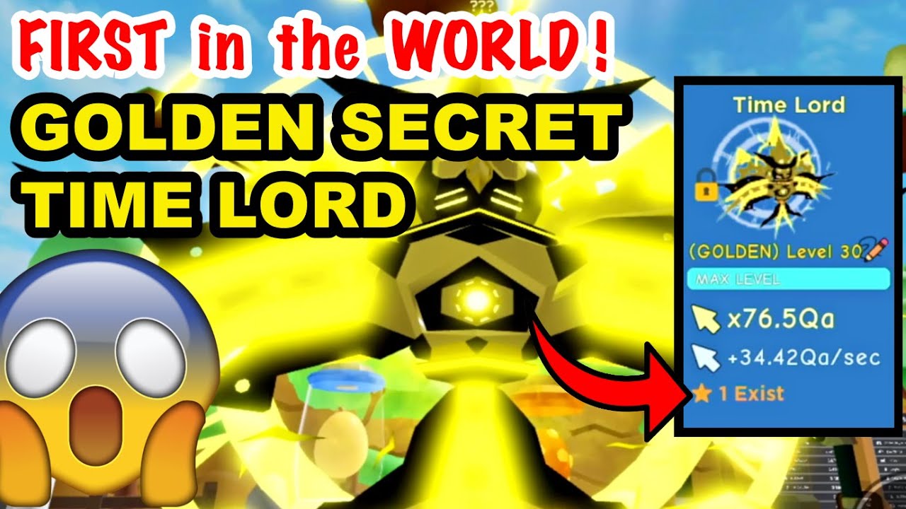 ⚡️Clicker Simulator⚡️ GOLDEN SECRET TIME LORD - YouTube