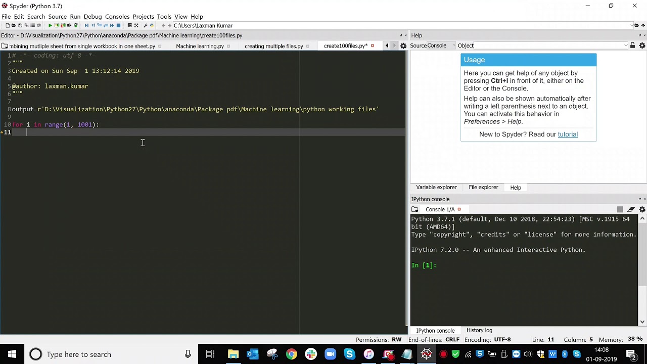 1000 Text Files In A Second Using Pythonsmart Learning Python Youtube