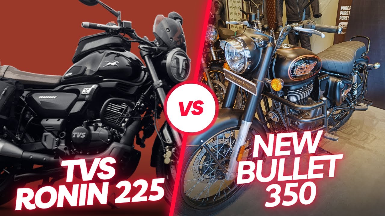 Royal Enfield Bullet 350 VS TVS Ronin 225 || Royal Enfield VS TVS - YouTube