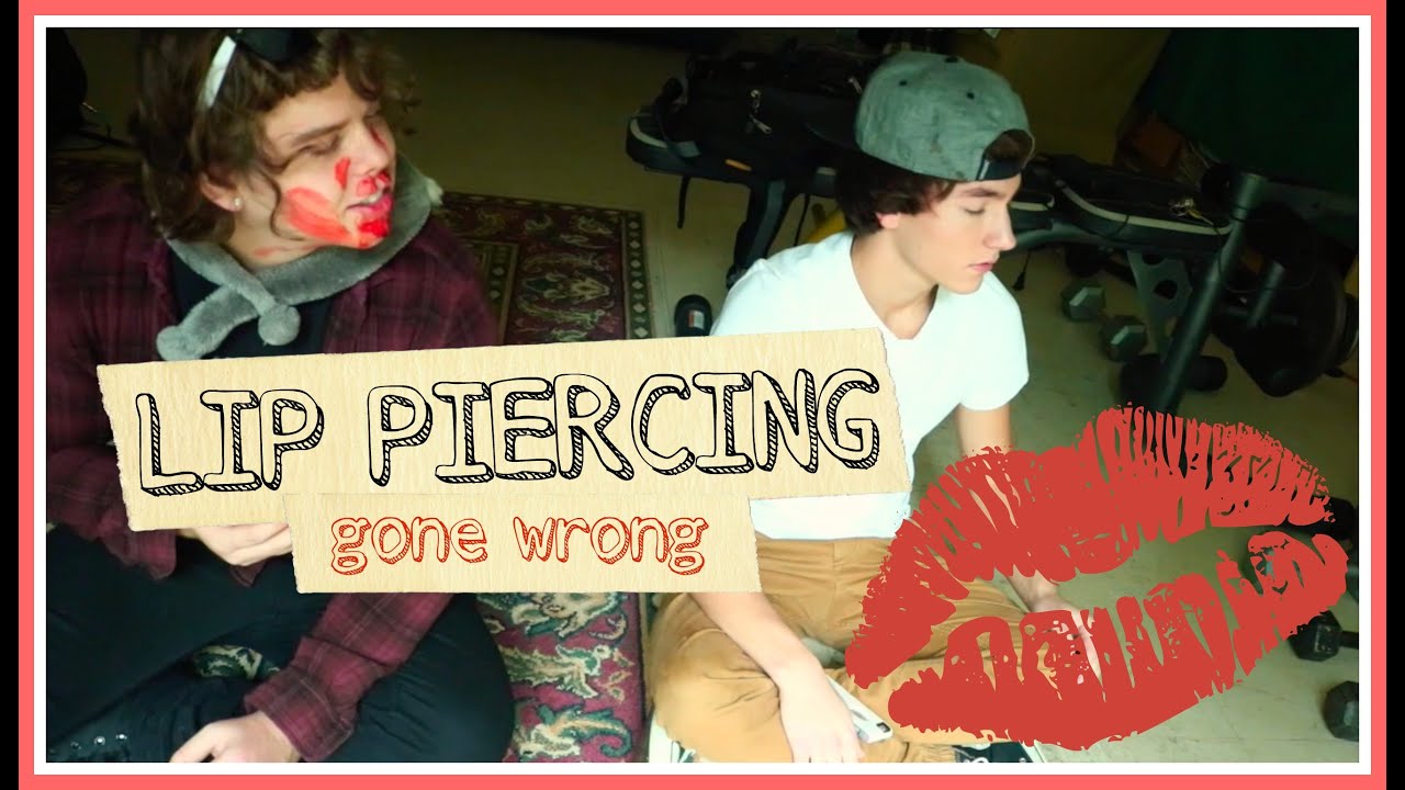LIP PIERCING GONE WRONG PRANK - YouTube