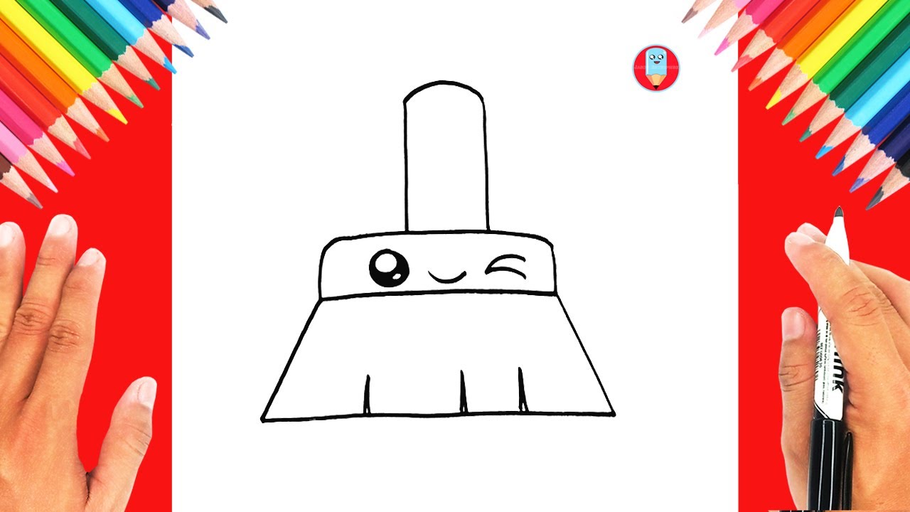 Wie man einen Pinsel zeichnet, Schritt für Schritt, Jason Zeichnungen ...