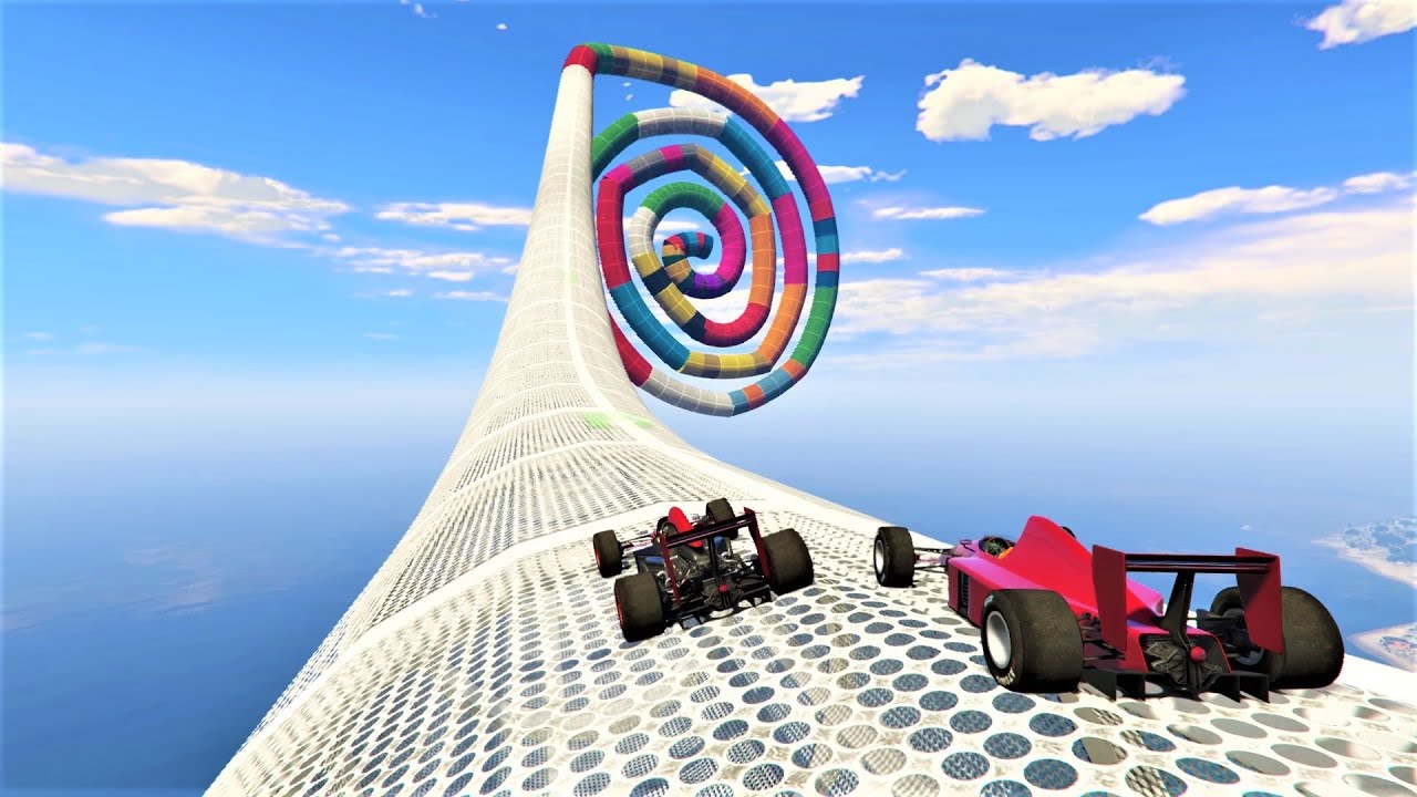 Never Saw This Before - Craziest Spiral Pipes Race - YouTube