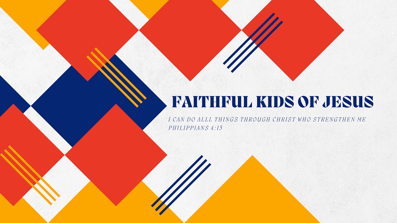 Faithful Kids of JESUS Live Stream - YouTube