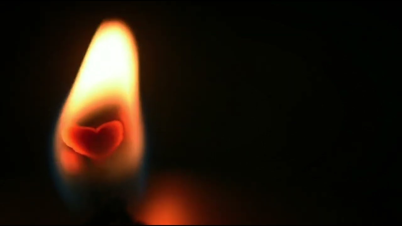 Close up View Of A Lighted Candle "No Copyright" HD 4K - YouTube