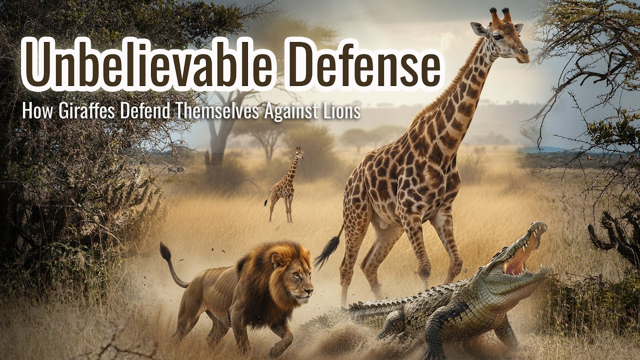 🦒 How Giraffes Defend Themselves Against Lions - YouTube