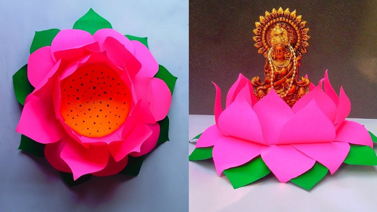 SARASWATI PUJA SPECIAL CRAFT |SARASWATI PUJA SPECIAL FLOWERS MAKING ...