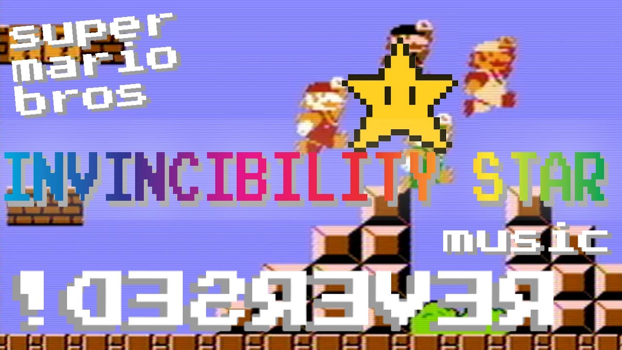 Super Mario Bros invincibility star music...REVERSED! - YouTube