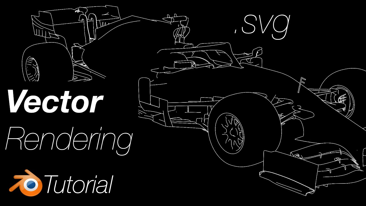 [3.3] Blender Tutorial: 3D Model to SVG Image, Vector Graphics - YouTube