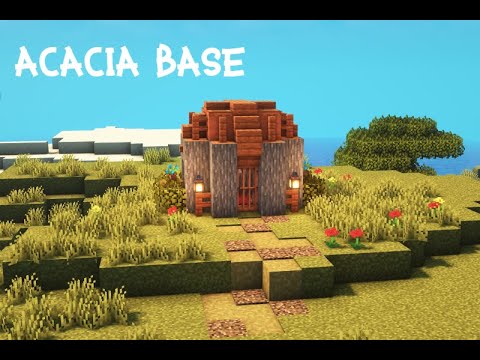 Minecraft: Simple Acacia Starter Base! - YouTube