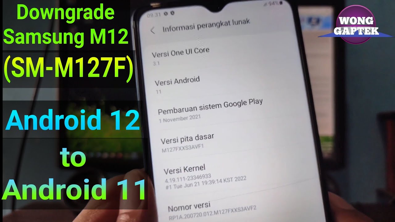 Flash Downgrade Samsung M12 (SM-M127F) Binary/U3 - YouTube