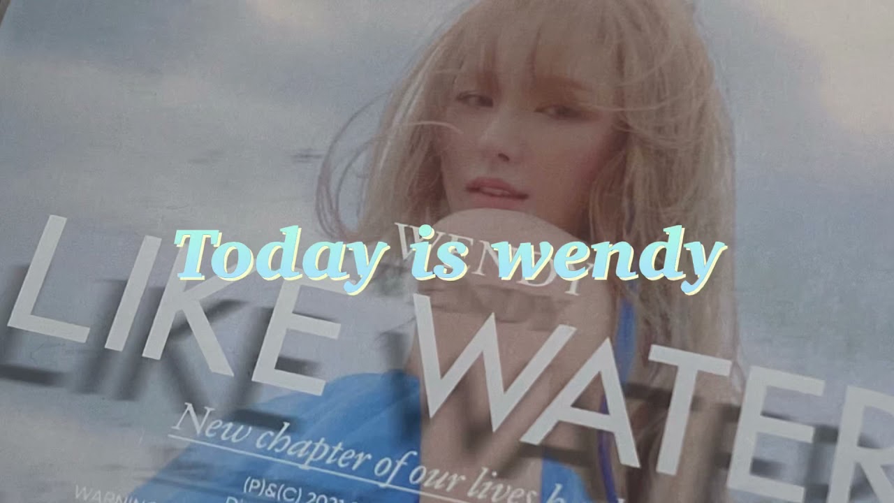 Wendy solo 'Like Water' album unboxing - YouTube