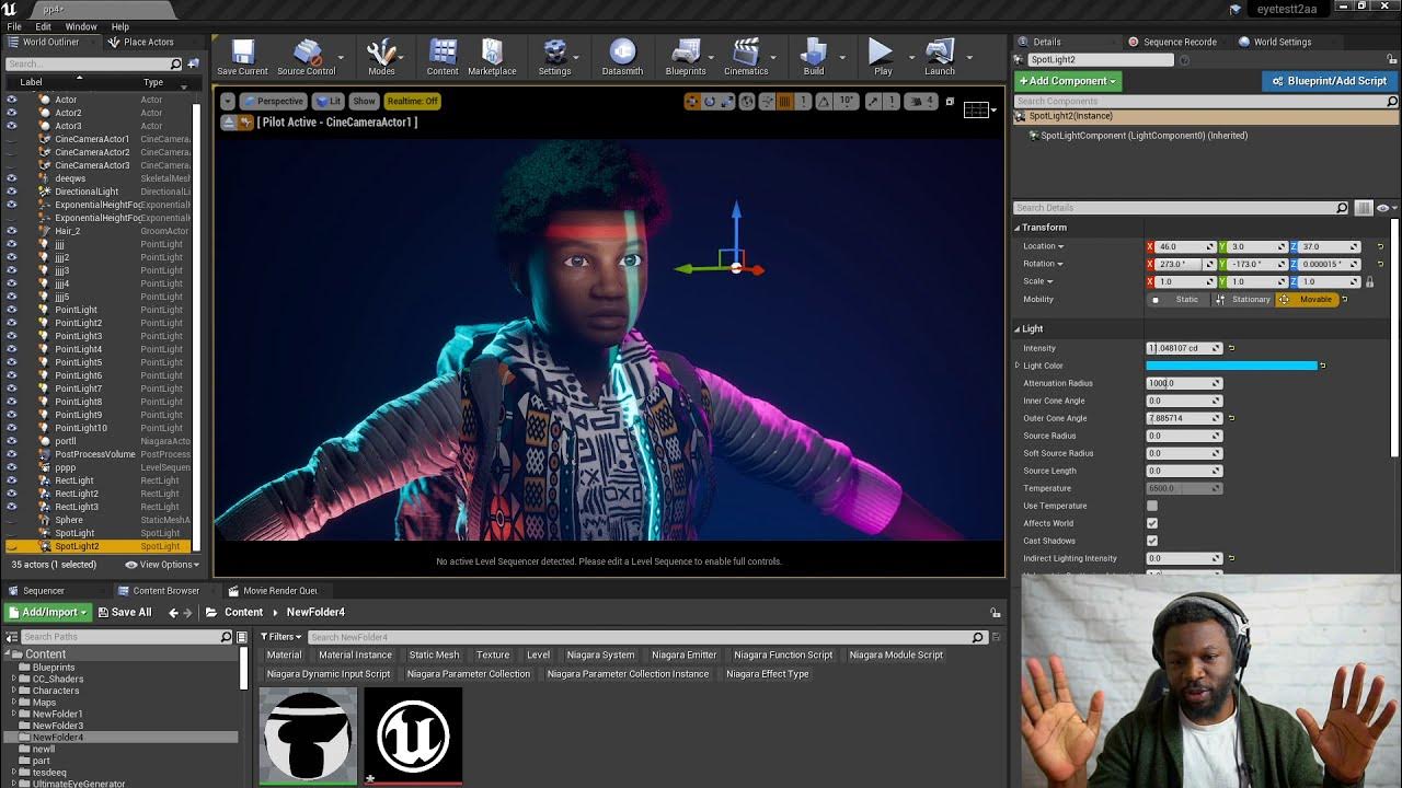 GOBO in unreal engine Tutorial 4.26 lighting - YouTube