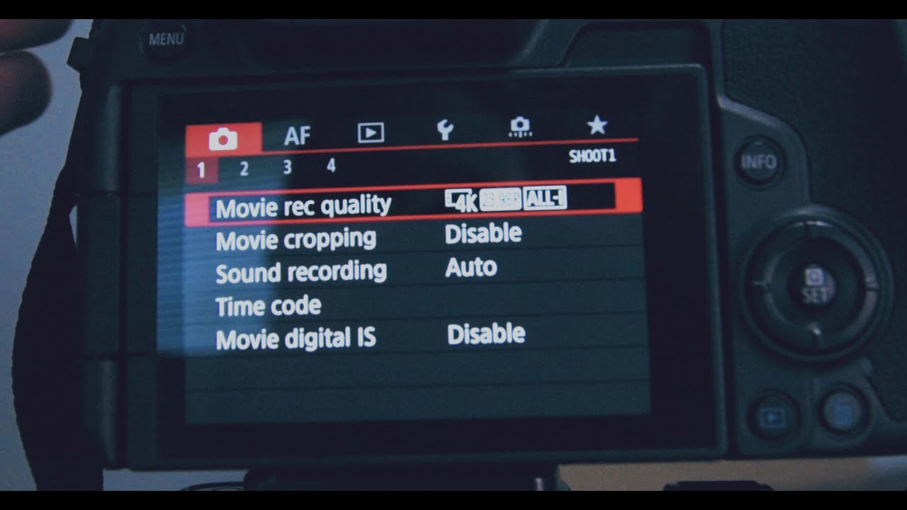 Canon EOS R Video Settings - YouTube