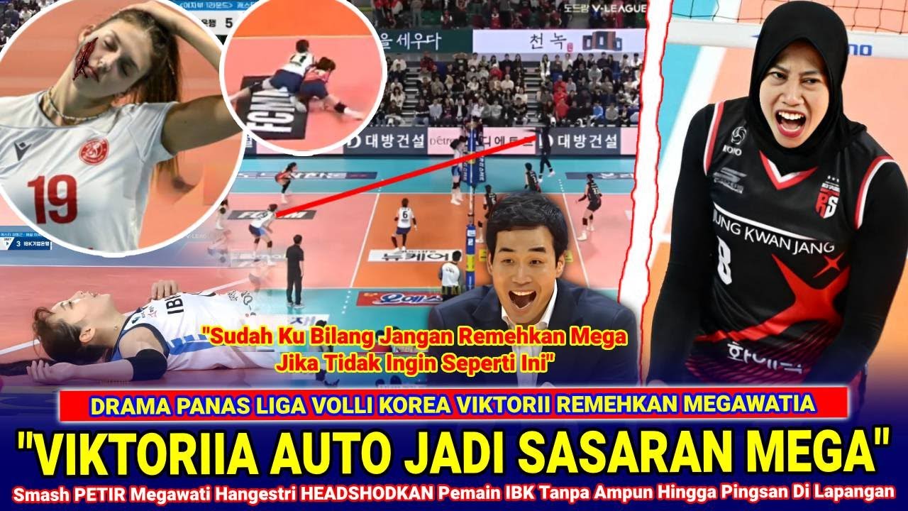 "SAMPAI TERKAPAR DI LANTAI" Viktoriia Danchak jadi Korban HEADSHO Mega ...