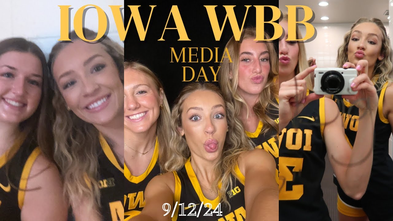 IOWA WBB MEDIA DAY wooooo! - YouTube
