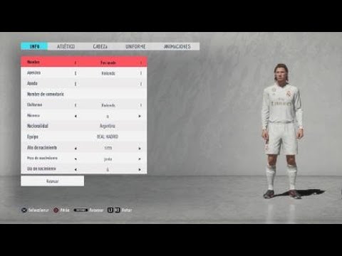 Como Crear a Fernando Redondo en FIFA 20 - YouTube