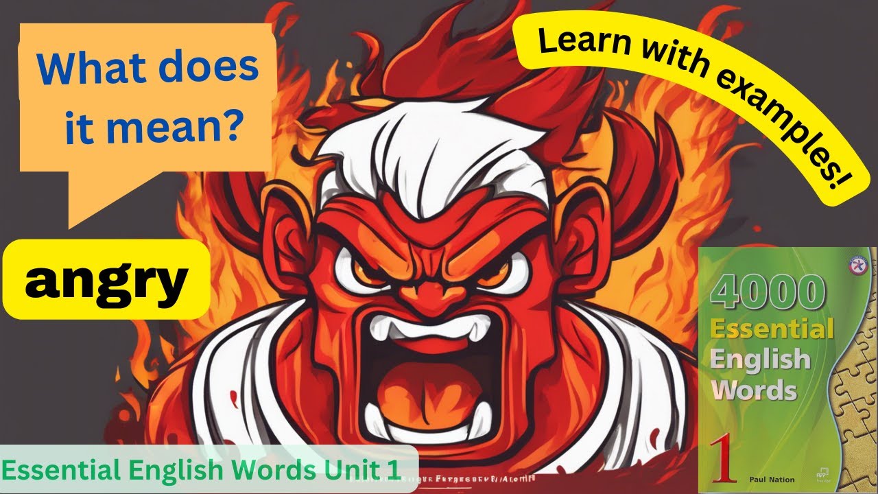Essential English Words Unit 1. Angry - YouTube