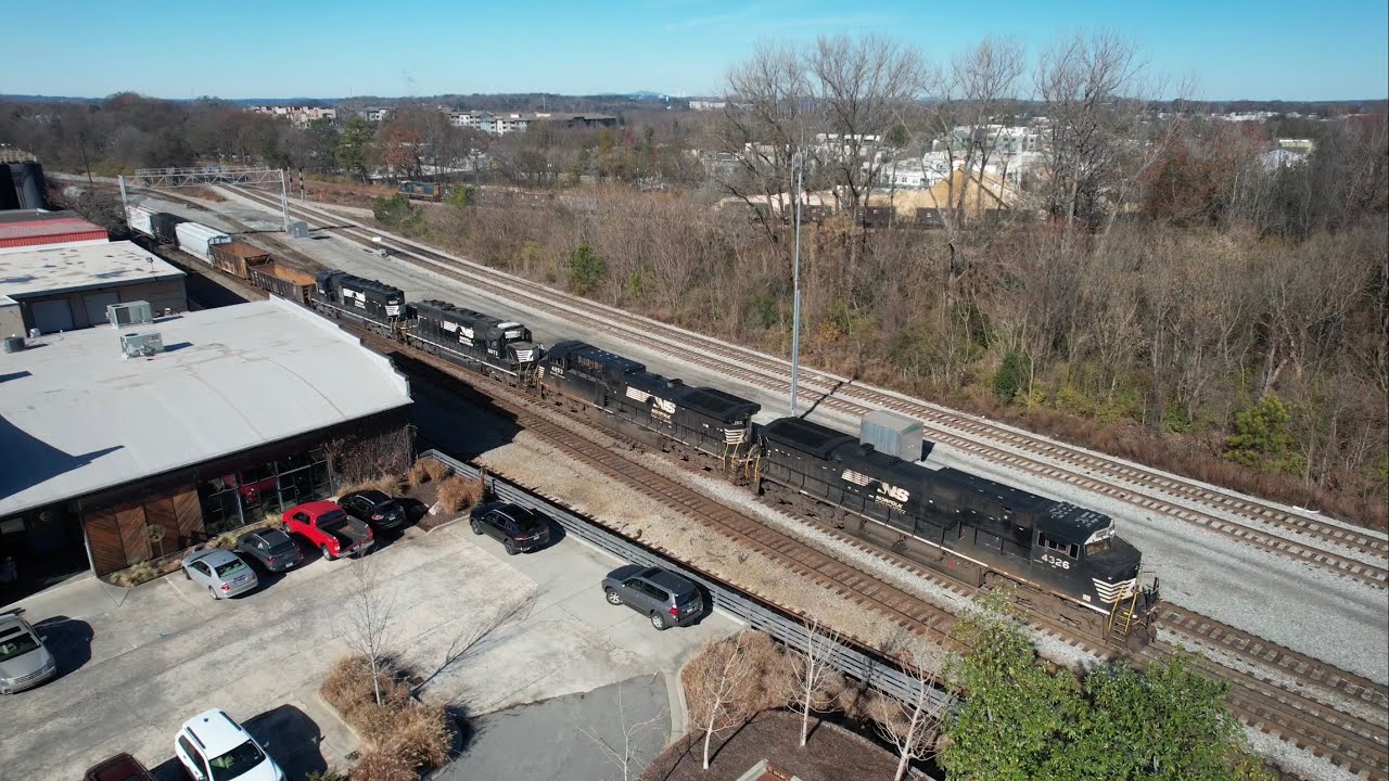 More Overpowered Freights, a High Railer, CSX and NS Transfer Trains at ...