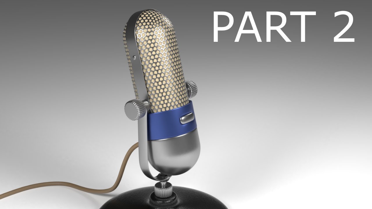 Blender Tutorial: Modeling a Vintage Microphone: Part 2 - YouTube
