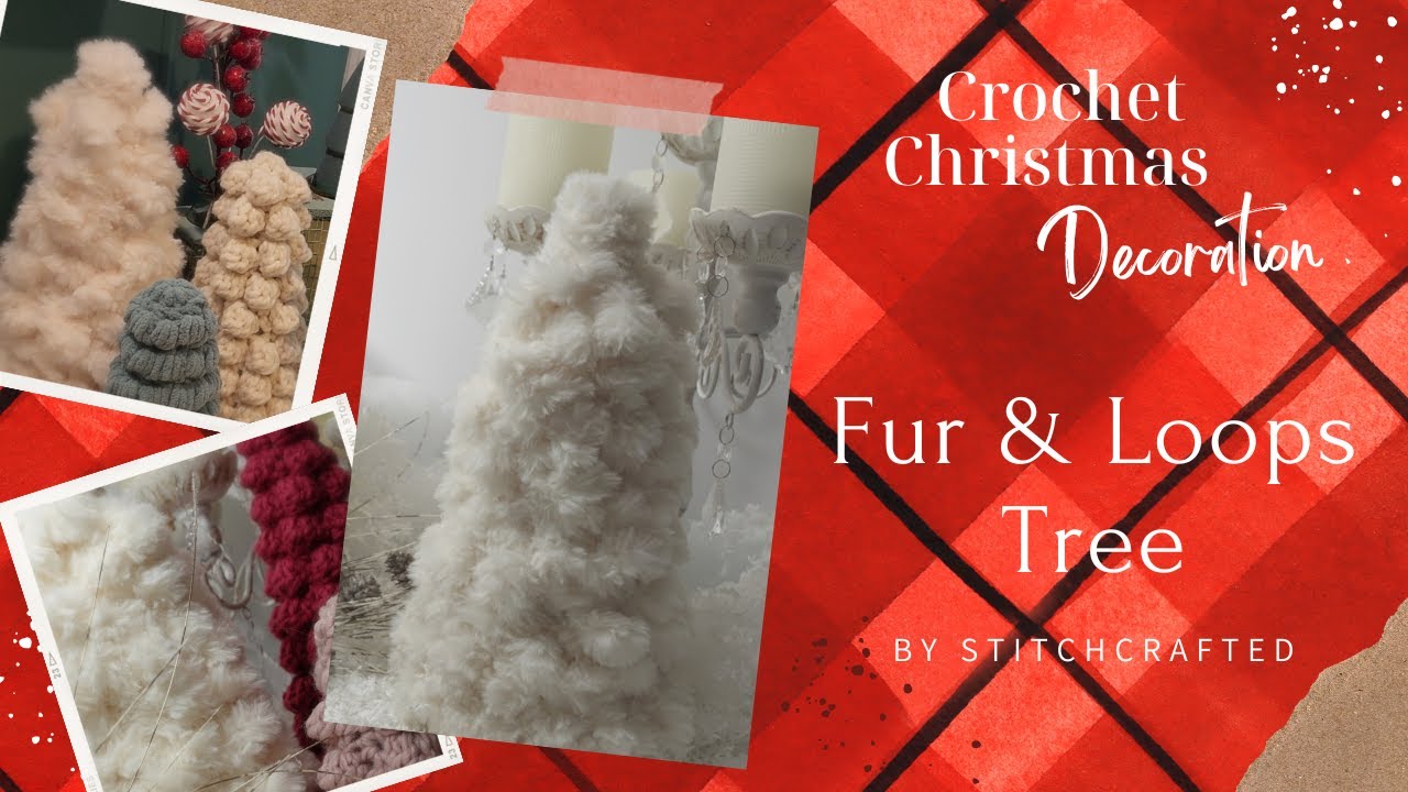 Fur & Loops Tree! Free Tutorial! Quick and Easy Yarn Craft! - YouTube