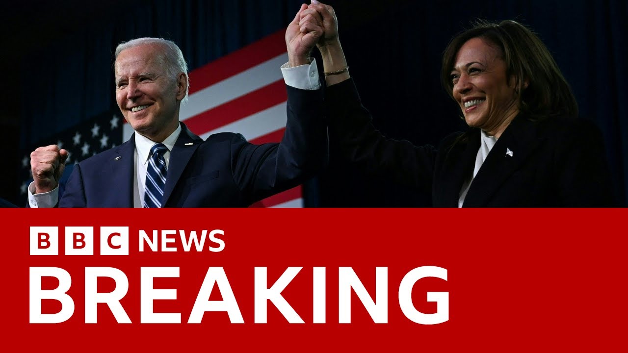Us President Joe Biden Endorses Kamala Harris Bbc News
