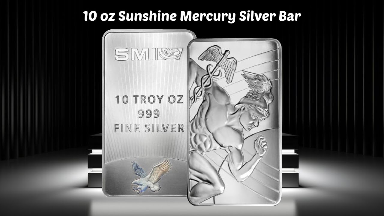 10 oz Sunshine Mercury Silver Bar | BOLD Precious Metals - YouTube