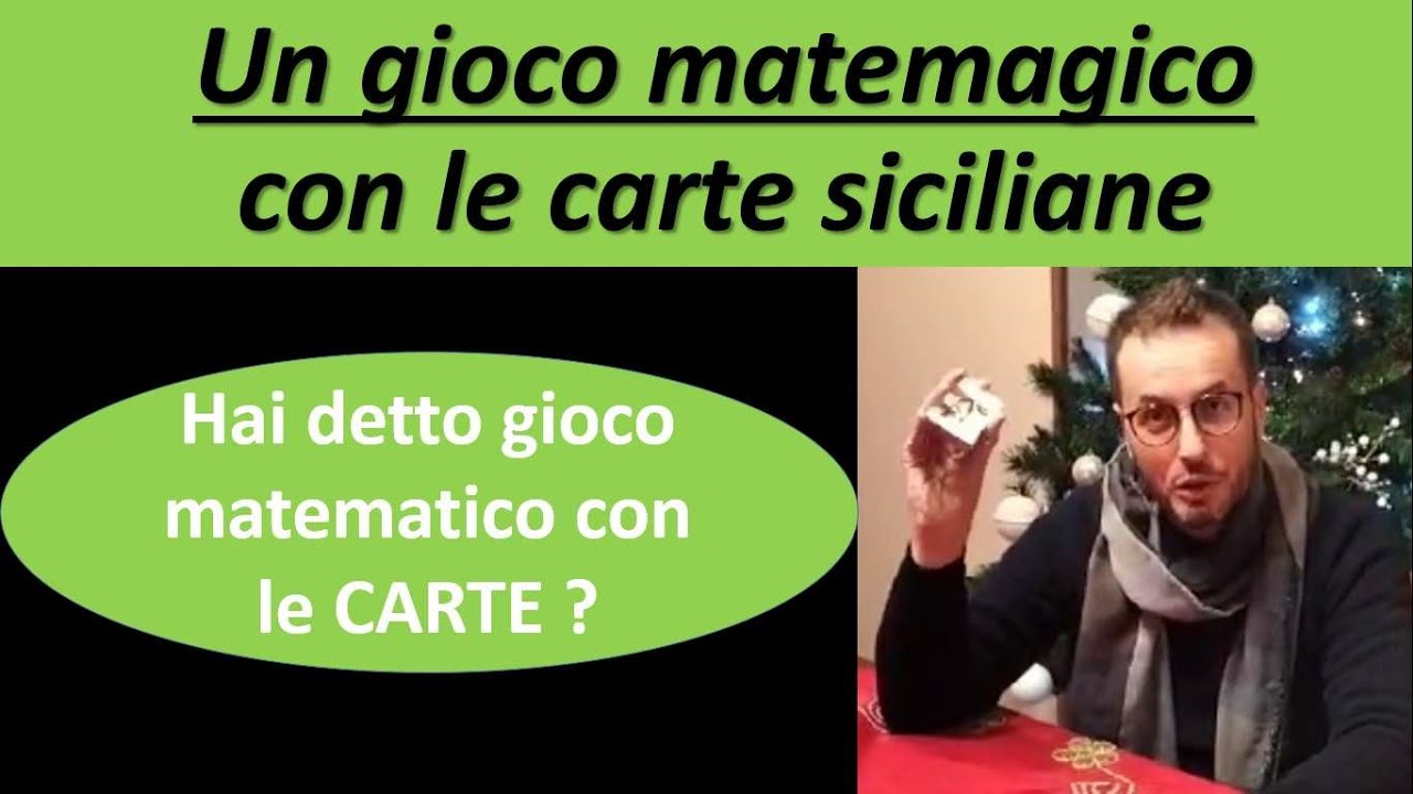UN GIOCO MATEMATICO CON LE CARTE: la matemagia - YouTube