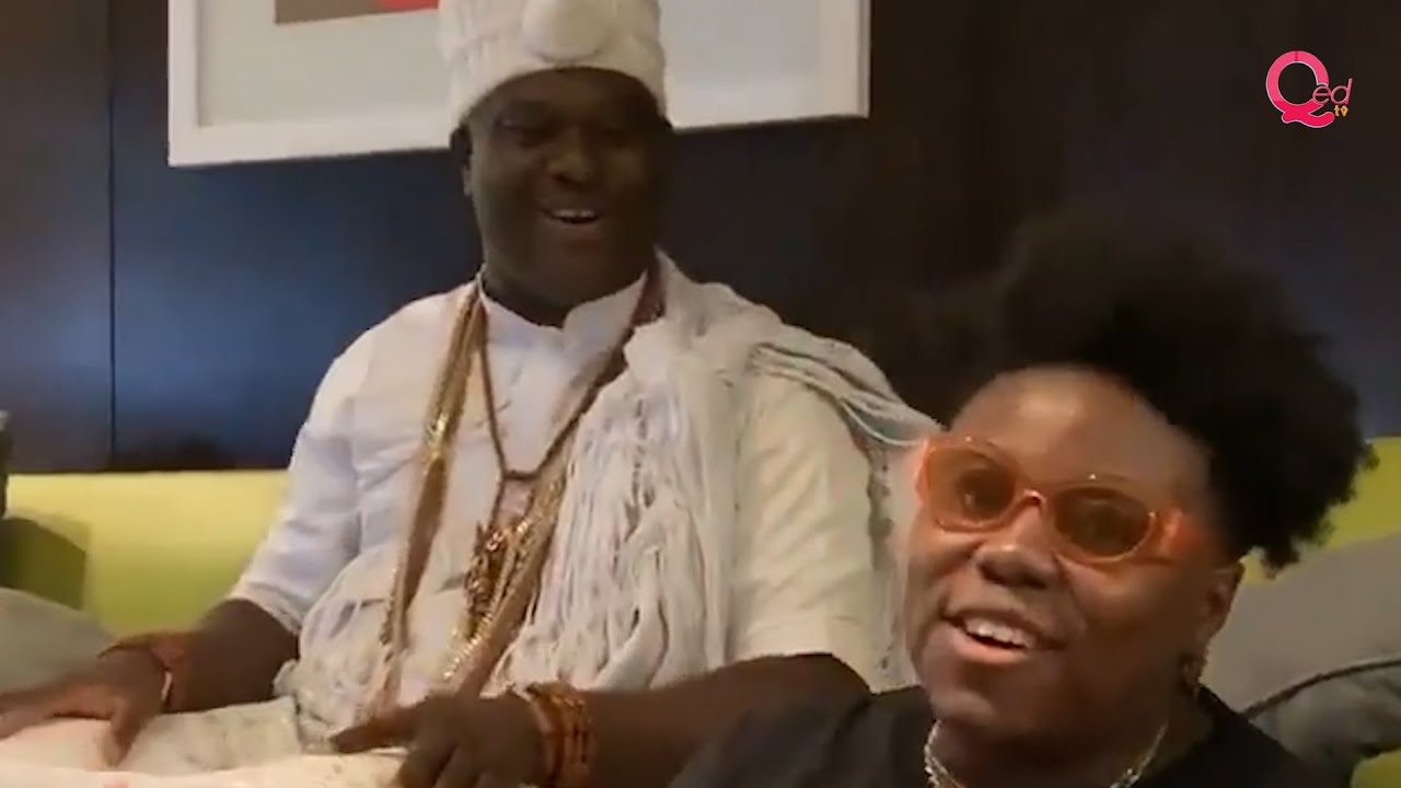 Ooni of Ife questions Teni about relationship with Wizkid - YouTube