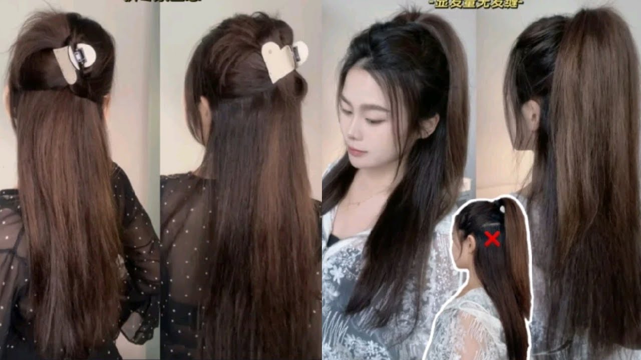 Super Easy & Cute Hairstyle Tutorial Korean Style for Girls 🌈 - YouTube