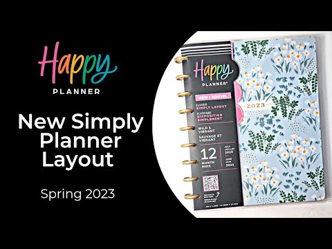 New Planner Layout From Happy Planner | Simply Layout | Walmart ...