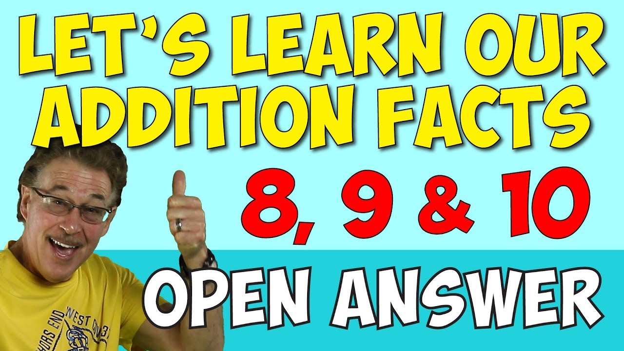 Let's Learn Our Addition Facts 3 | Addition Song for Kids | Open Answer ...