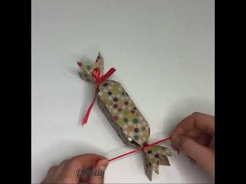 Упаковка небольшого подарка в виде конфеты - YouTube