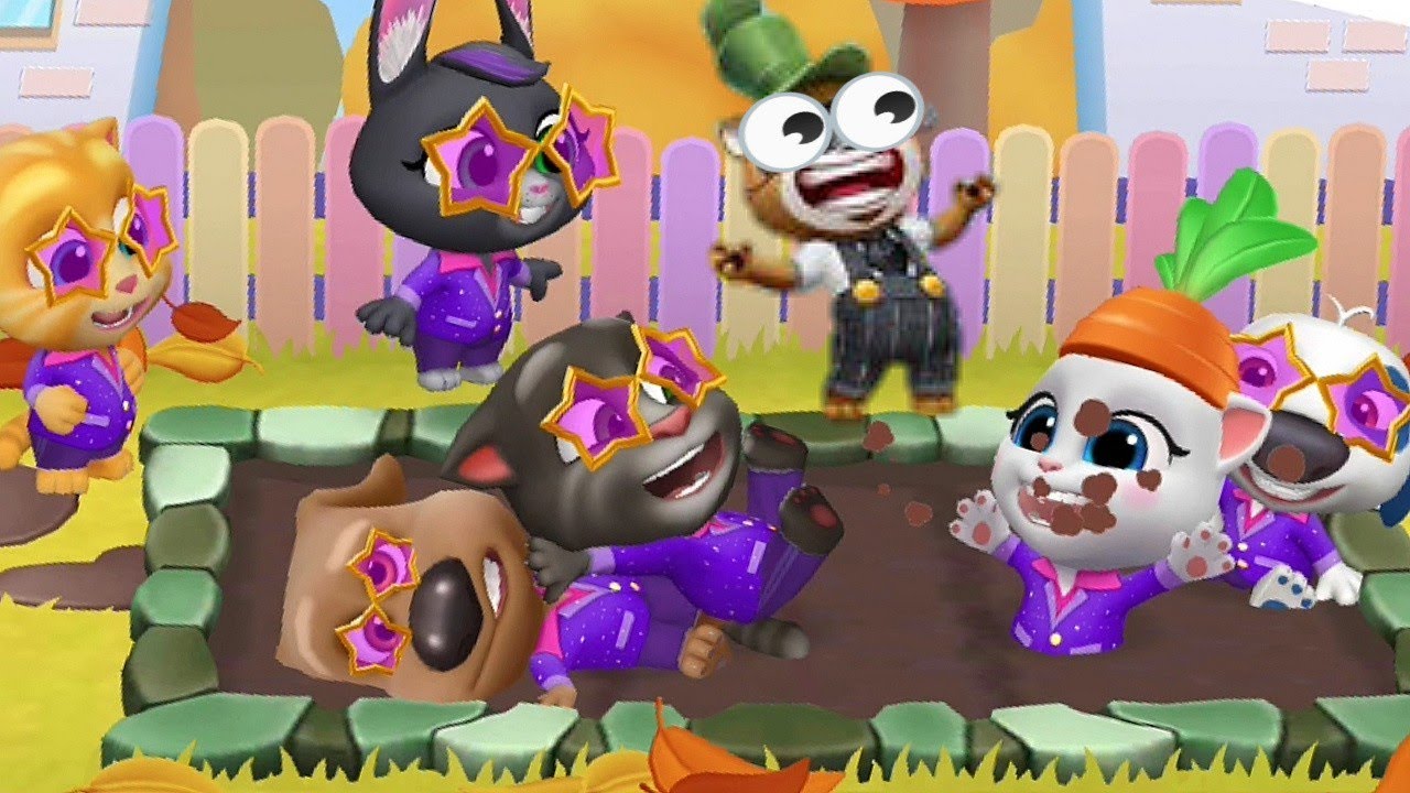 My Talking Tom Friends - Angela Scared All Friends Gameplay Android ios ...