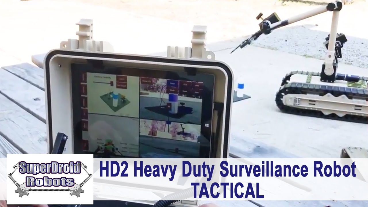 Robot Diffuses Bomb Simulation HD2 Mastiff Robot Operational ...