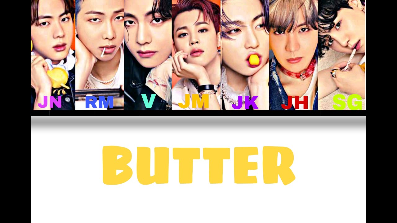 BTS BUTTER (COLOR CODED LYRICS) - YouTube