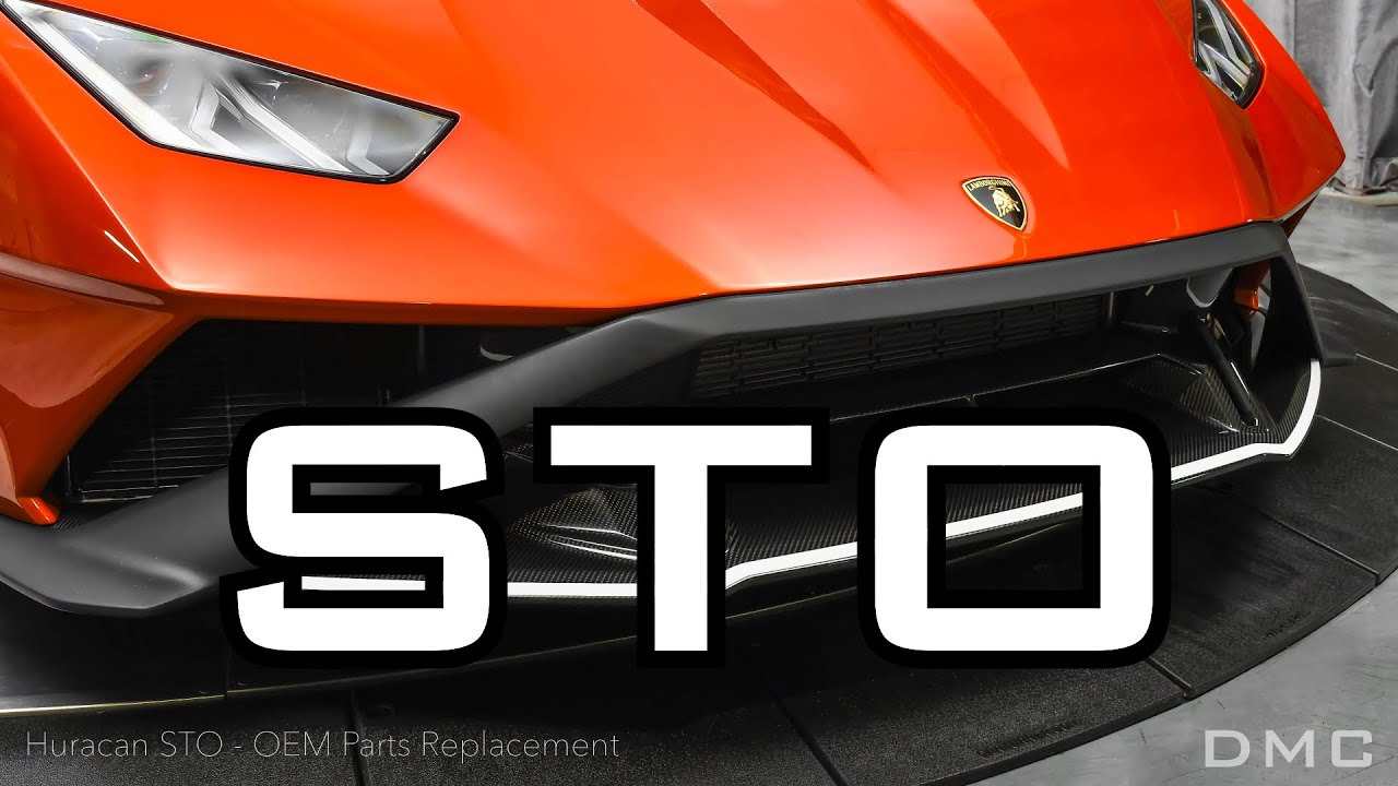 Lamborghini Huracan OEM STO Carbon Fiber Wing Spoiler, Diffuser, Lip ...