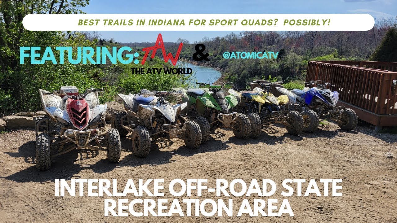 Sport Quads at Interlake Off-Road State Recreation Area in Indiana w ...