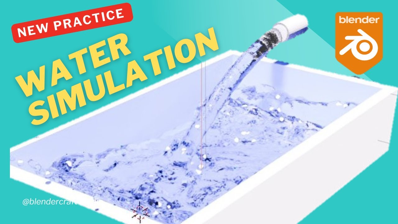 Water simulation in blender, beginner tutorial - YouTube
