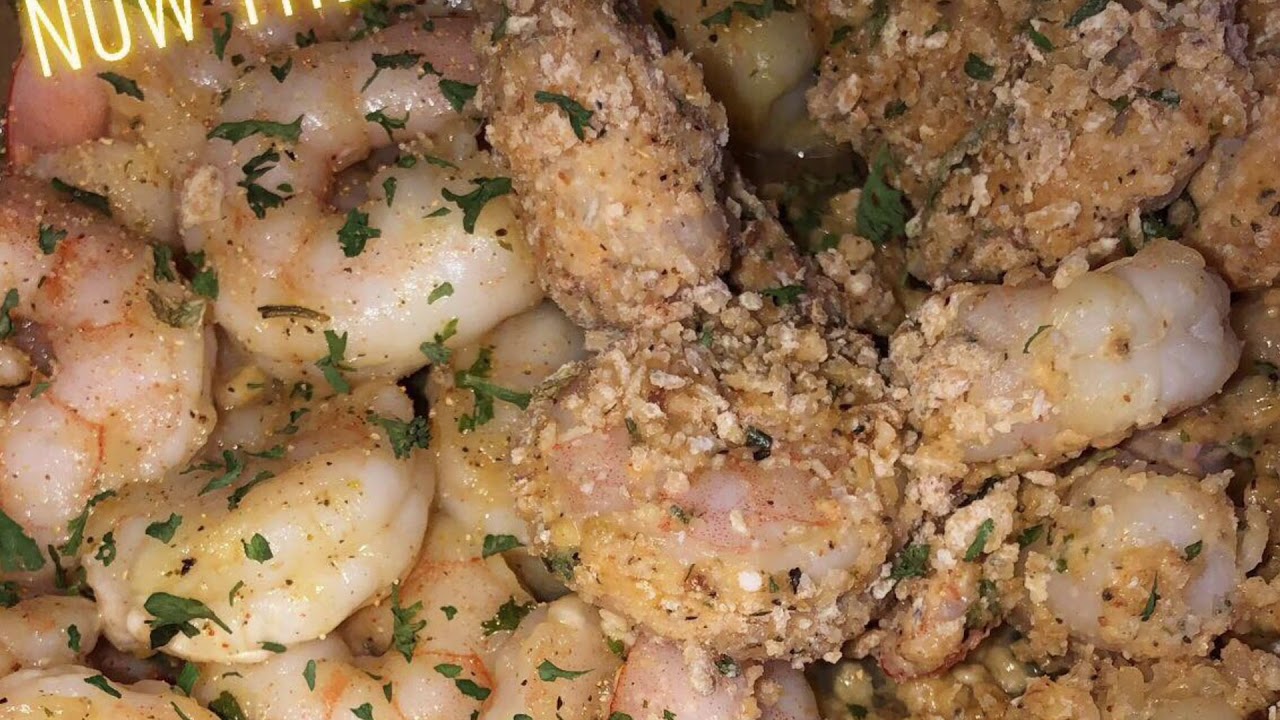 Cajun Shrimp taters and chicken - YouTube