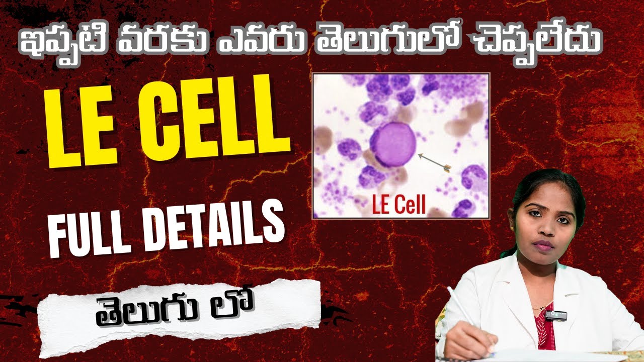 LE CELLS full details in Telegu #lecell #labtechnician #labtechnologist ...