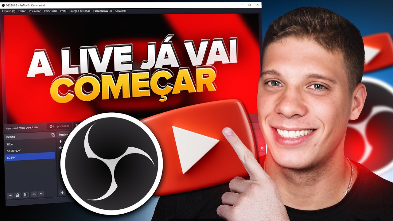 COMO FAZER LIVE NO YOUTUBE pelo OBS: Guia completo para iniciantes ...
