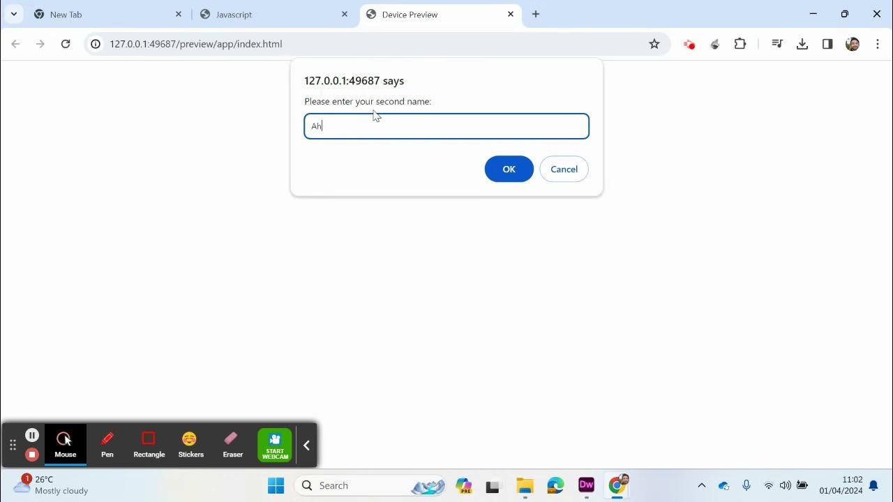 JavaScript Tutorial 2 - innerHTML - YouTube