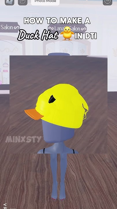 New Hat Hack In Dti🐥🧢duck Hat Original Idea ️ Youtube
