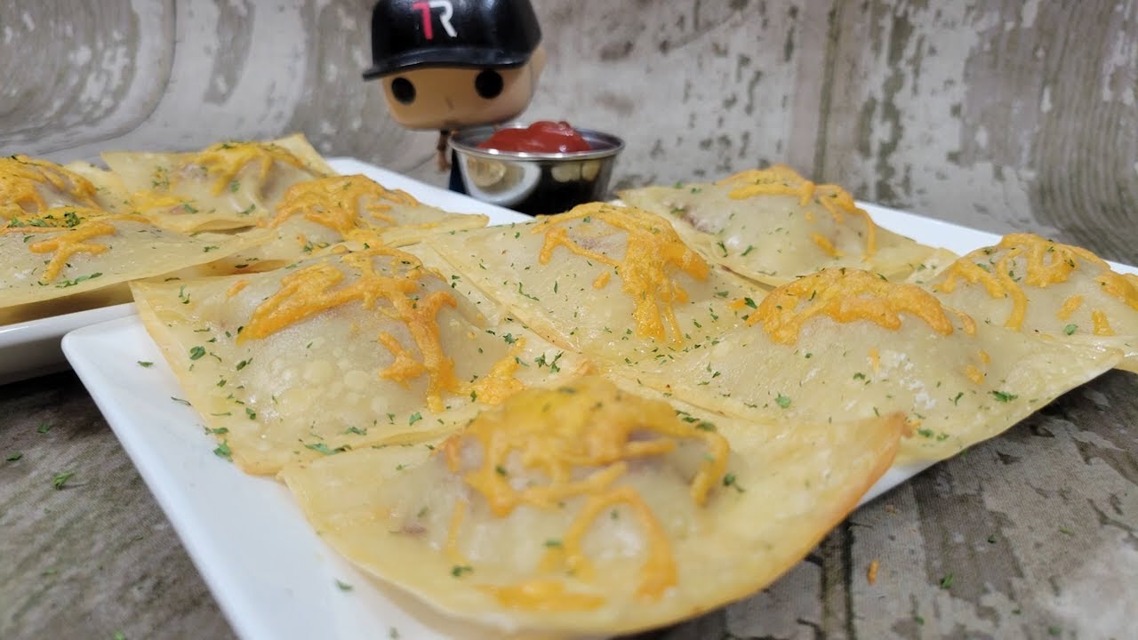How to Make Bacon Cheeseburger Ravioli - YouTube