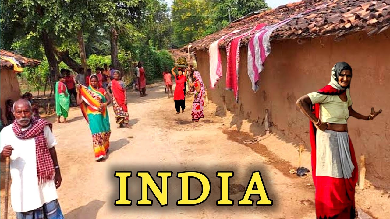 People Going About Their Everyday Lives In India. || Rural Life In ...